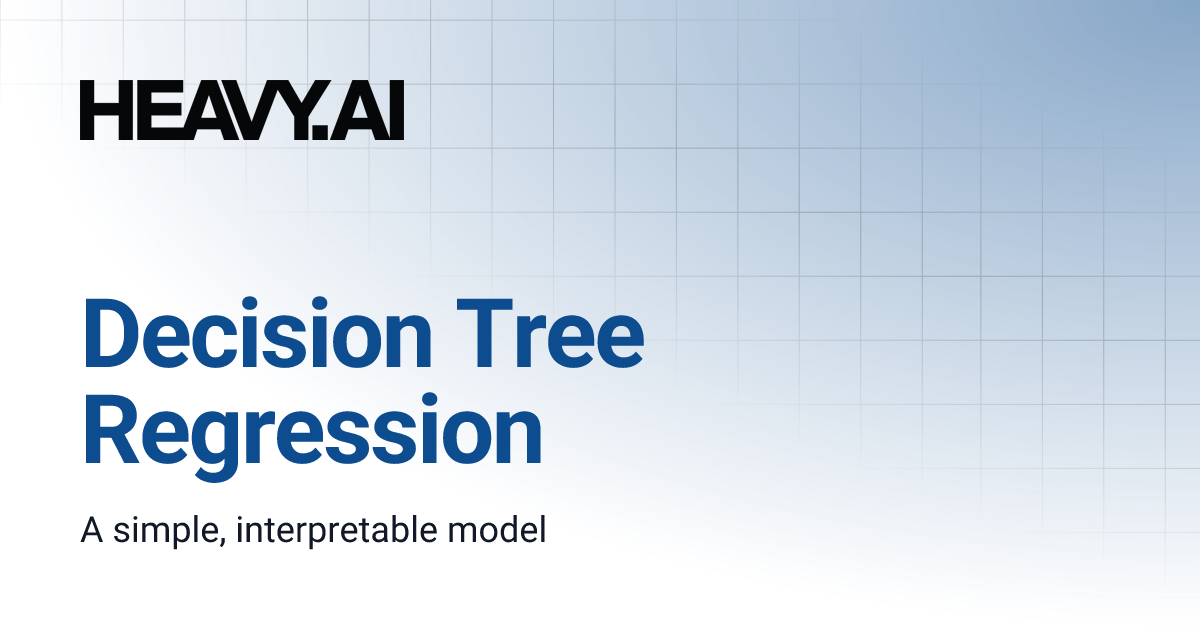 Decision Tree Regression | v8.5.0 | HEAVY.AI Docs